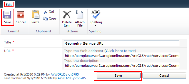 Configuring Geometry Services